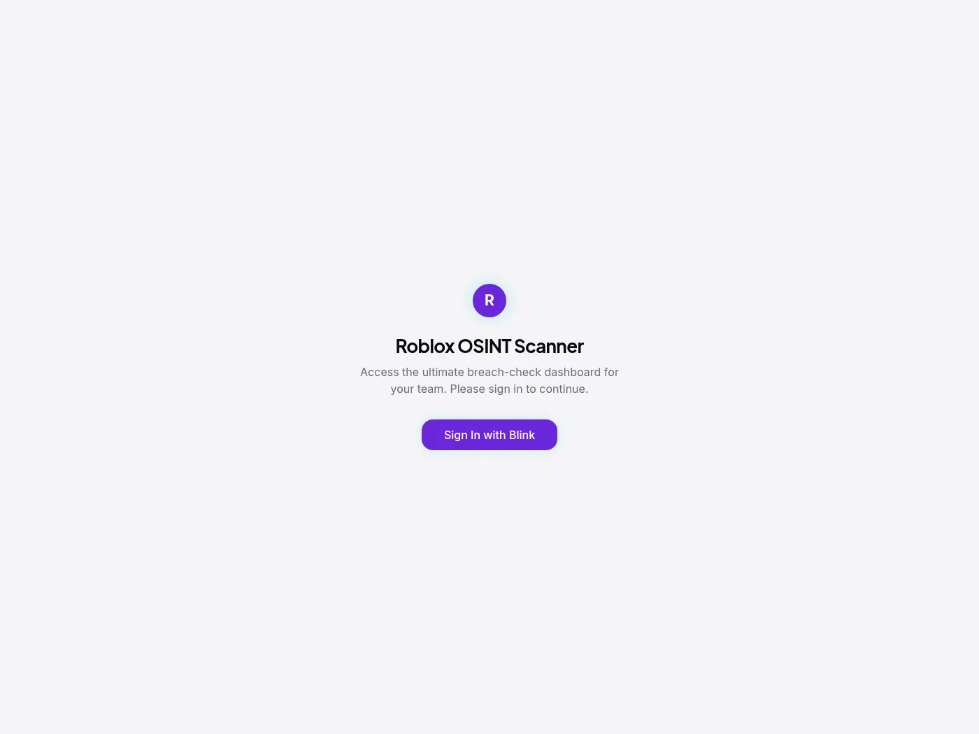 Roblox OSINT Dashboard