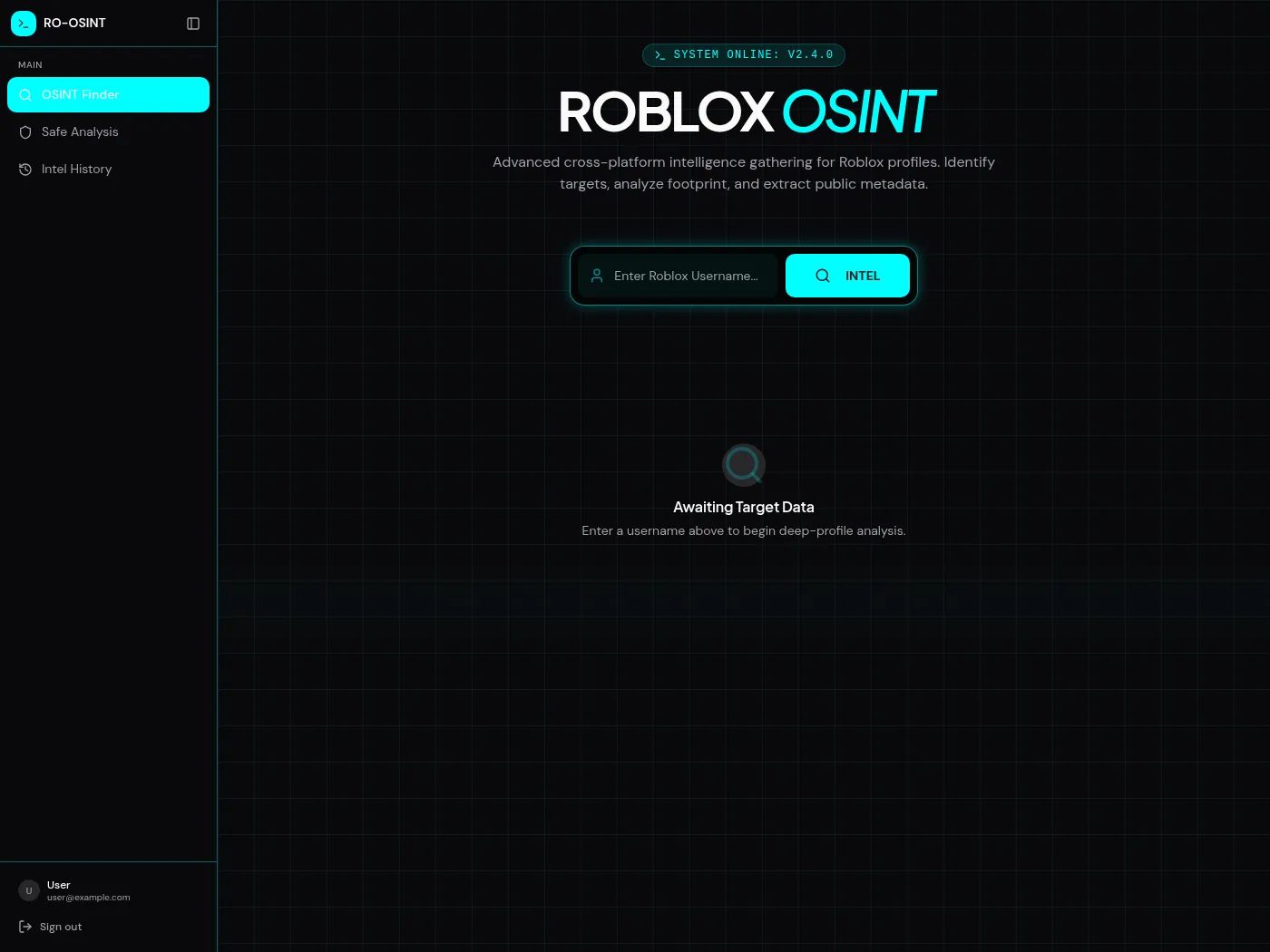Roblox OSINT Finder