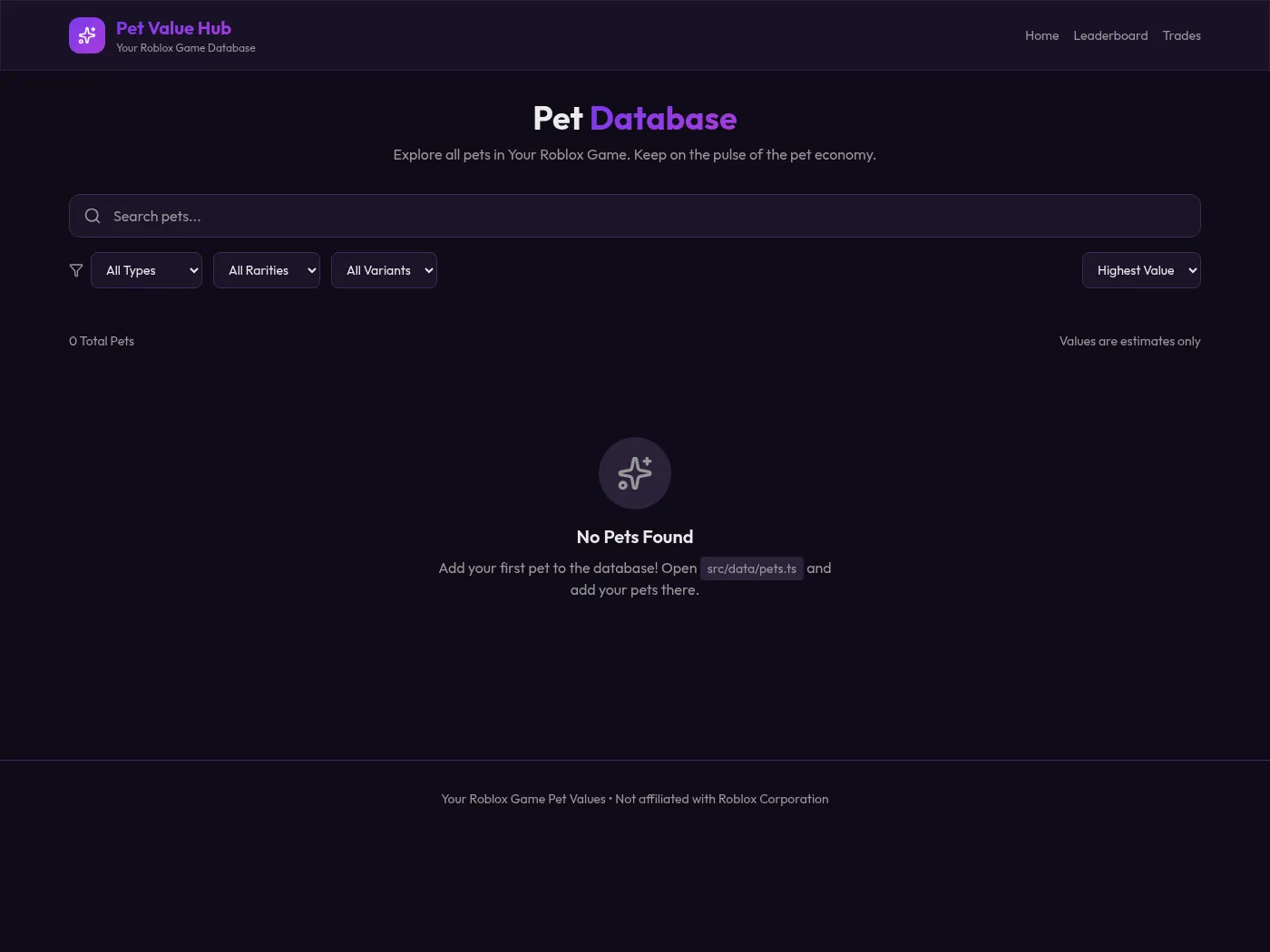 Pet simulator X values