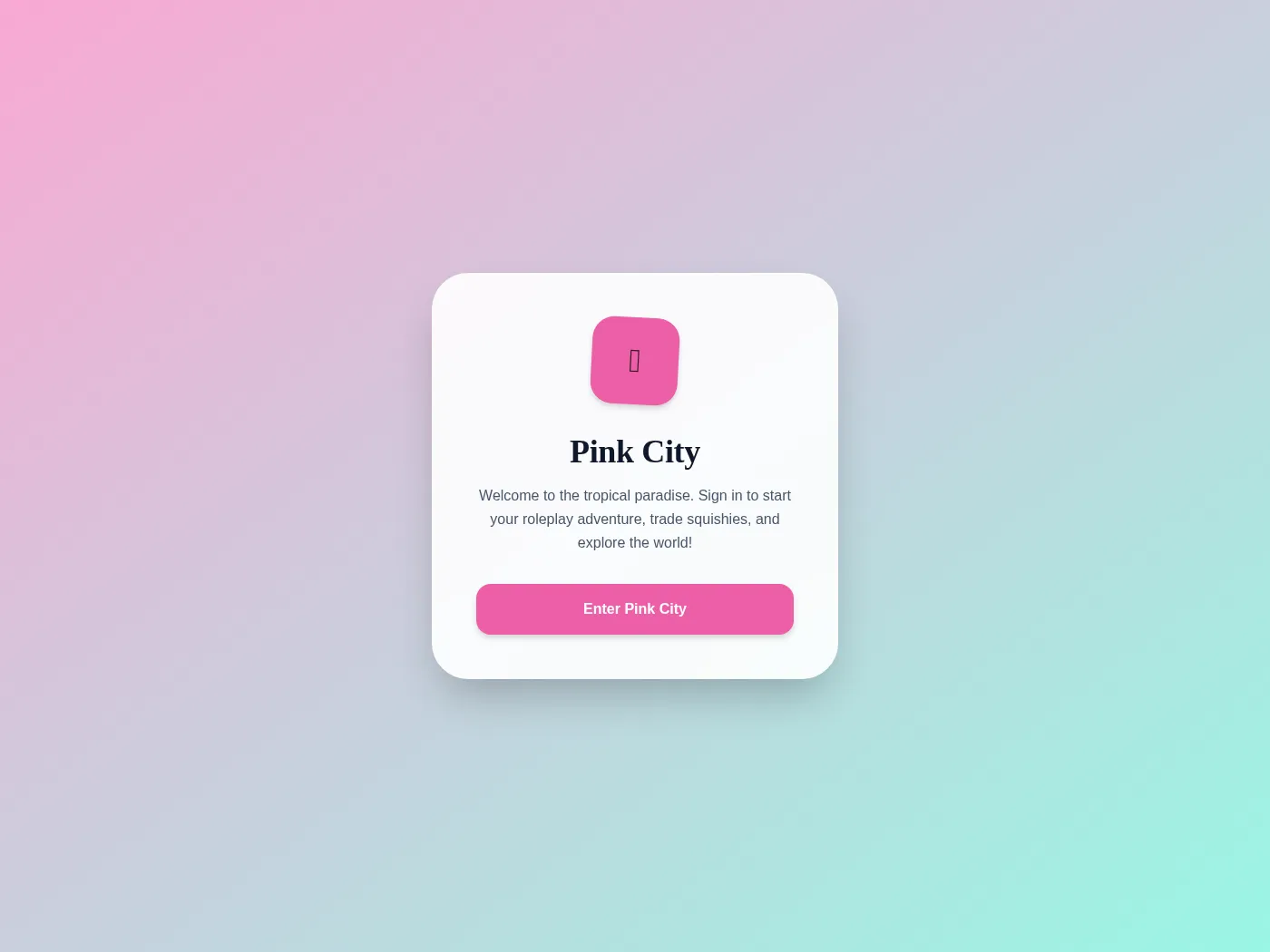 Pink City Roblox World