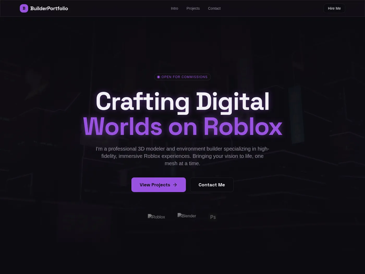 Roblox Builder Portfolio