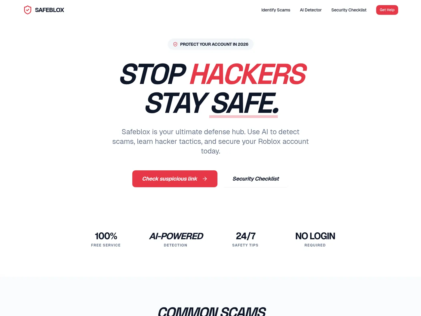 Roblox Account Safety Hub