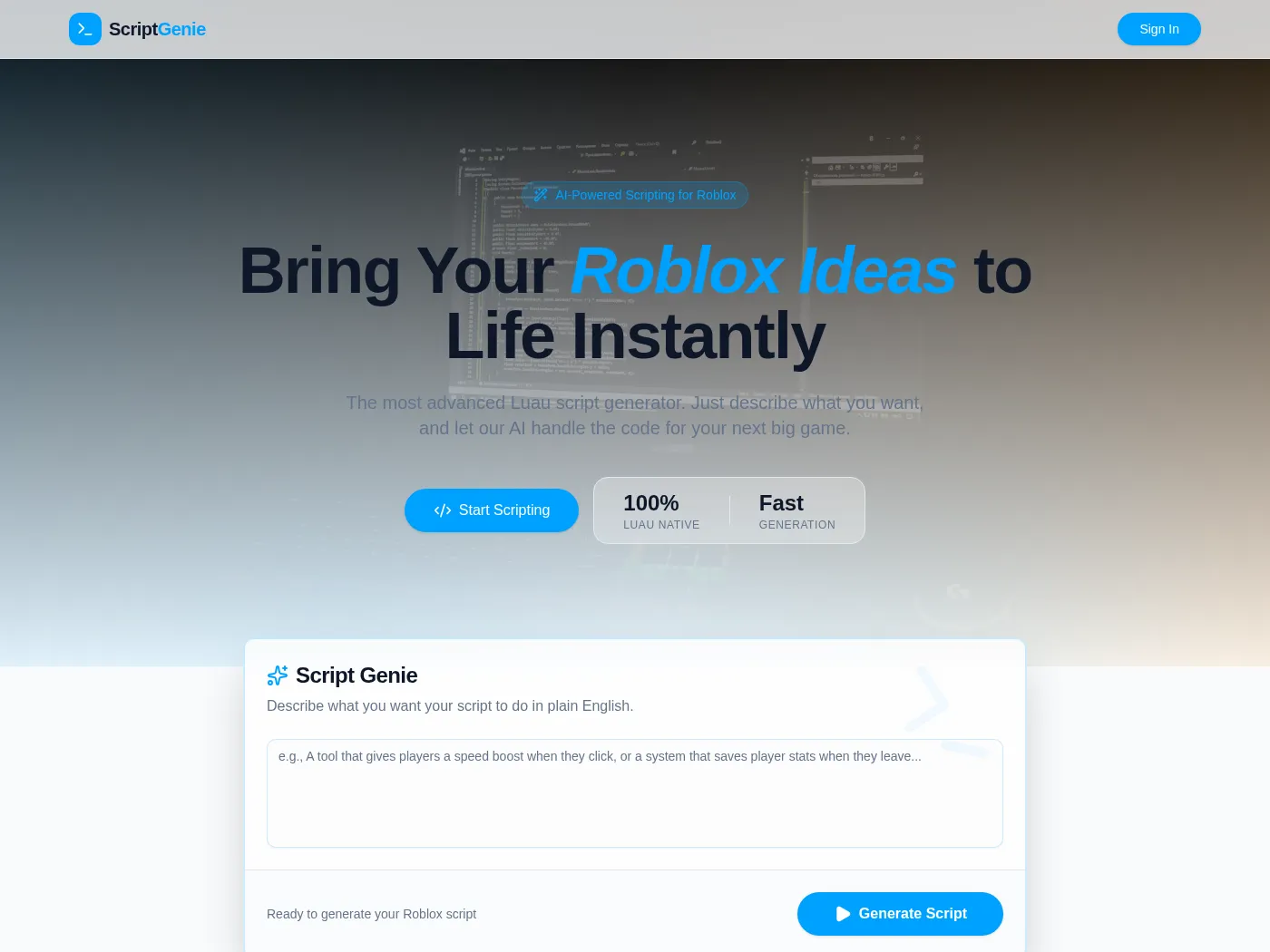 Roblox Script Genie