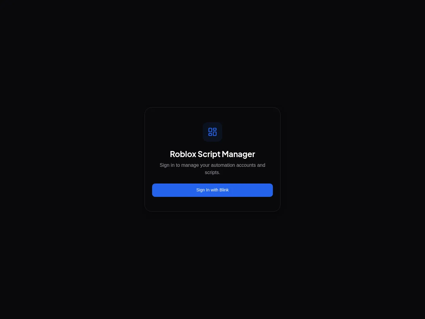 Roblox Script Manager