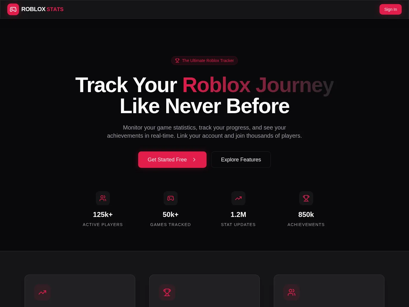 Roblox Stats Tracker
