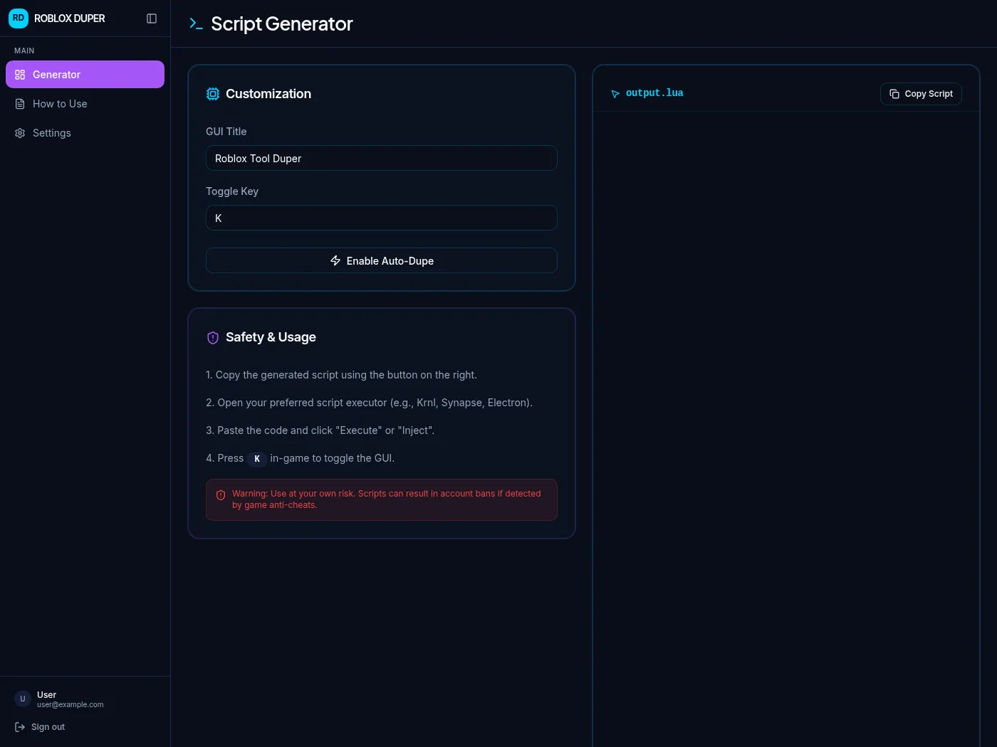 Roblox Tool Duplicator