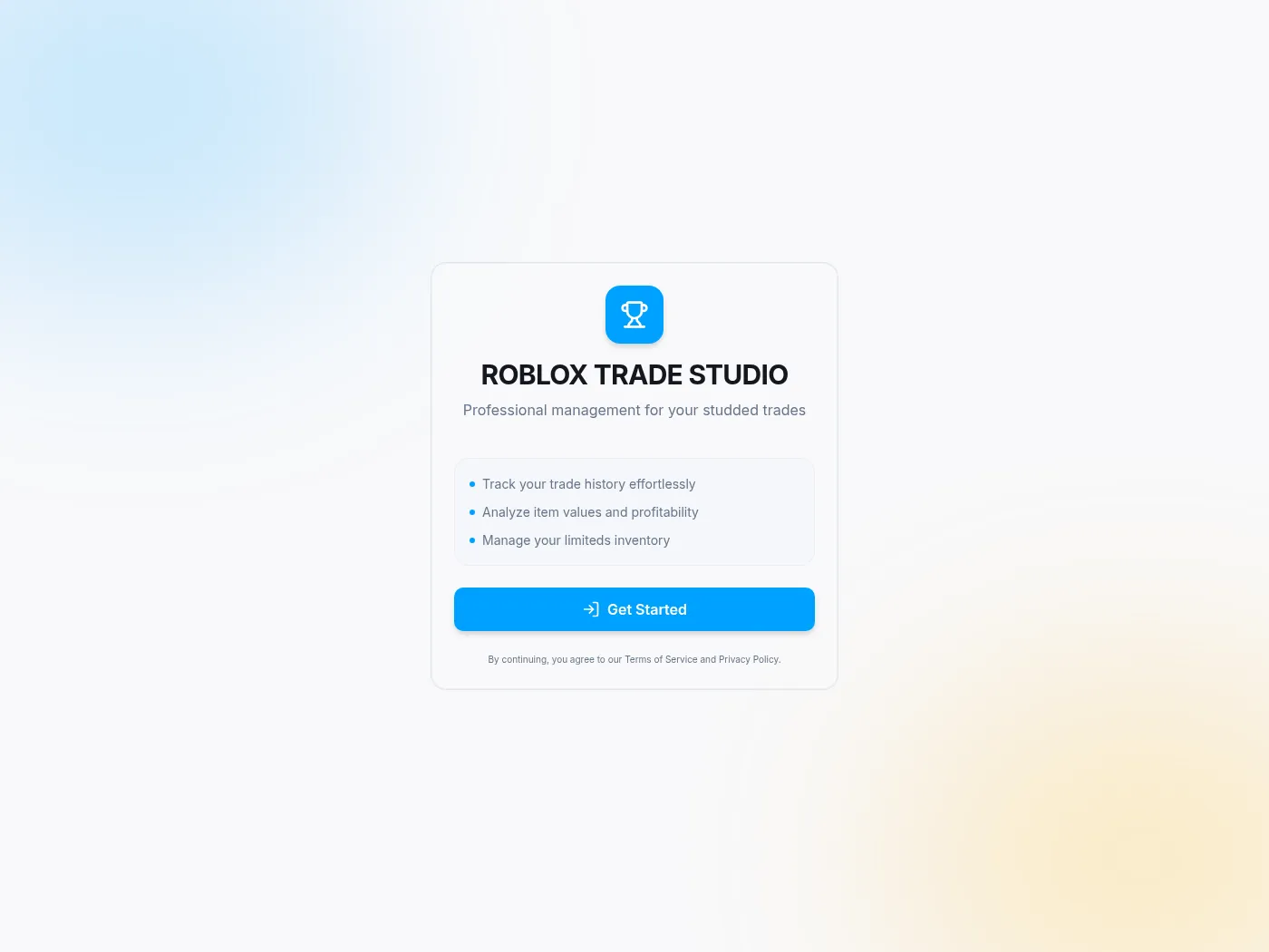 Roblox Trade Studio