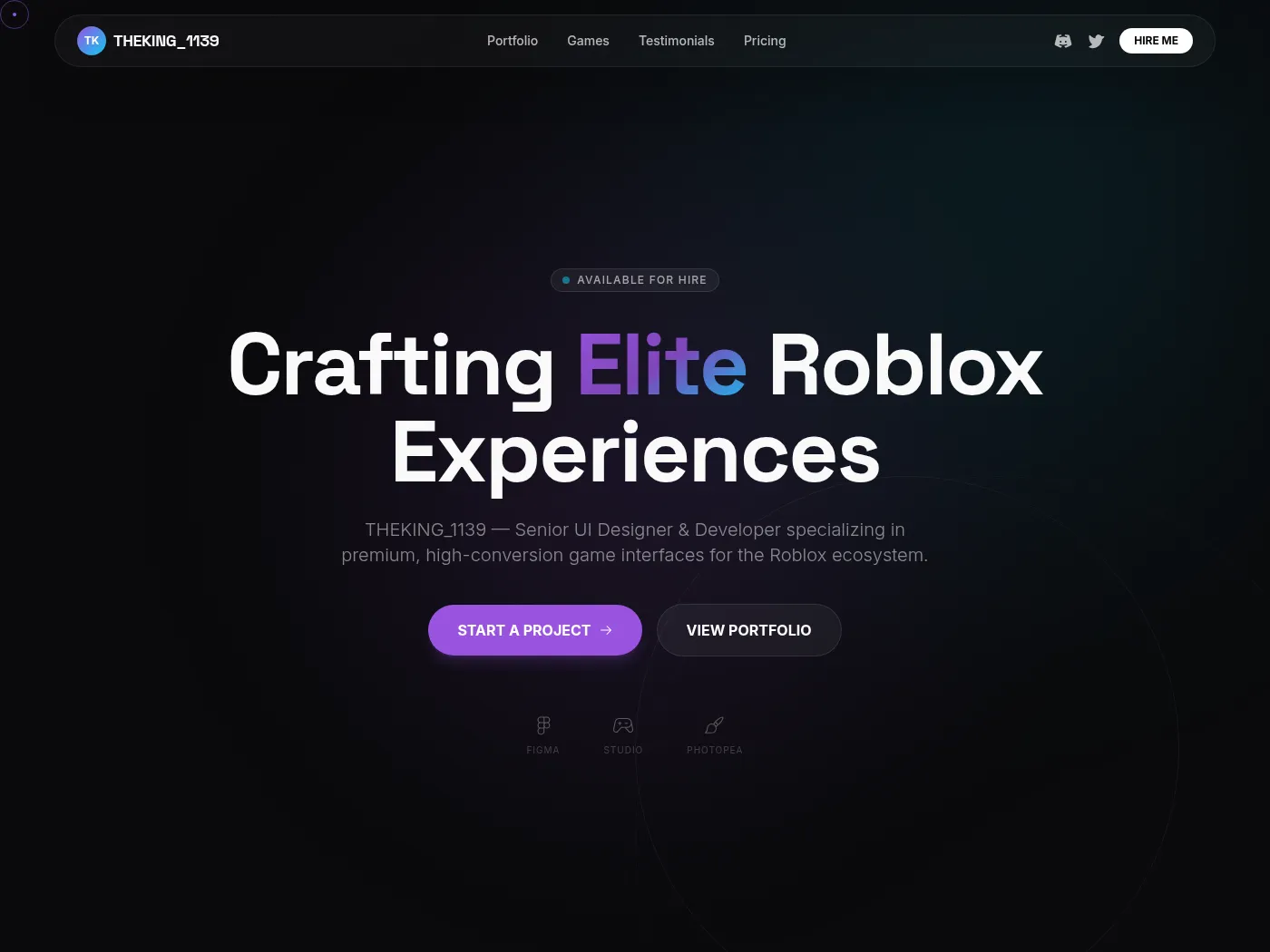 Roblox UI Profolio 3D