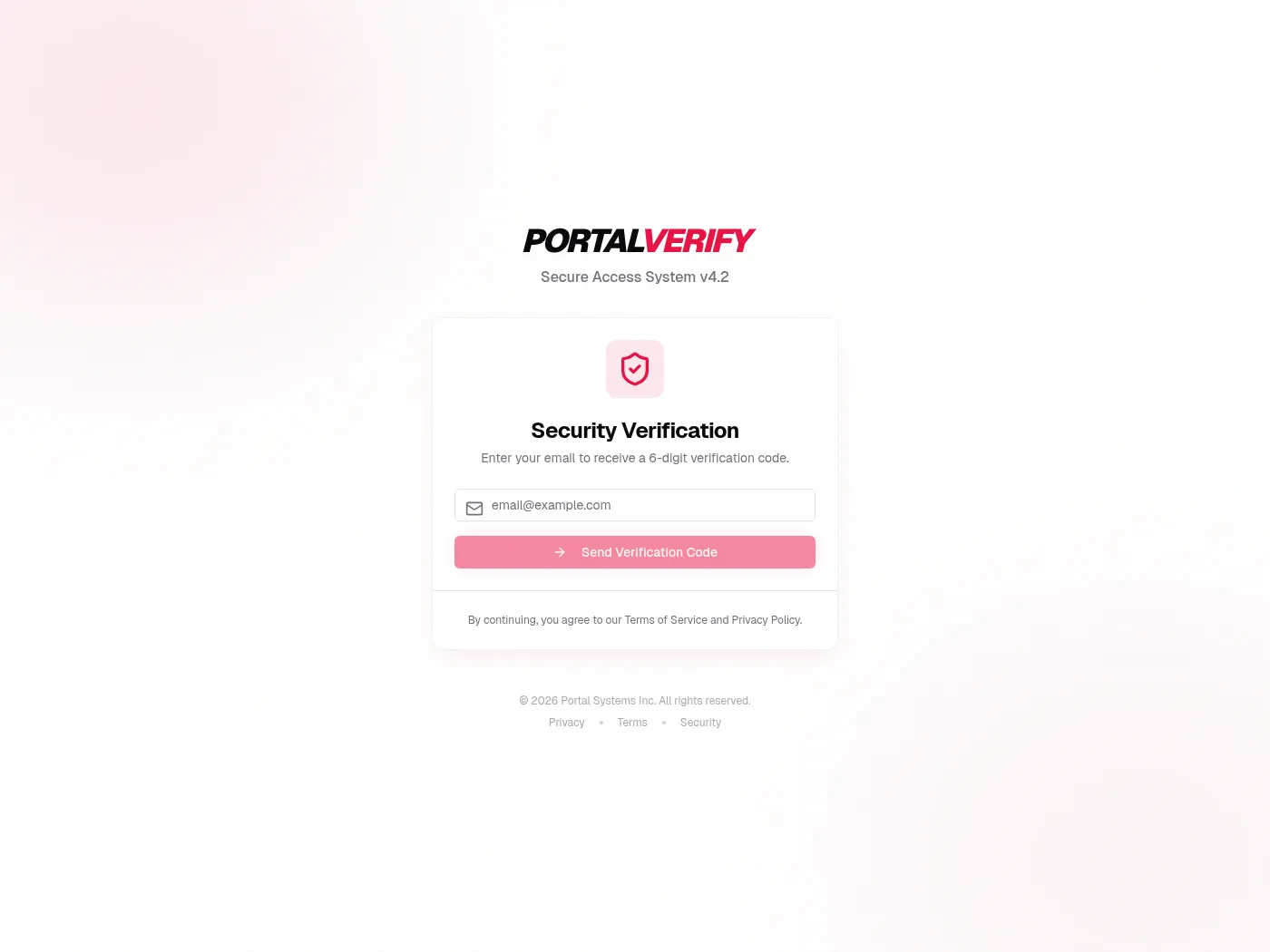 Roblox-Style Verification Portal