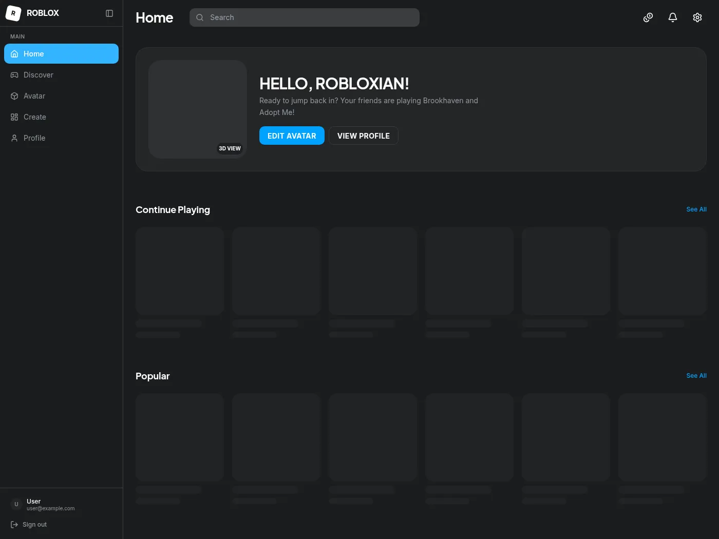 Roblox Platform Clone
