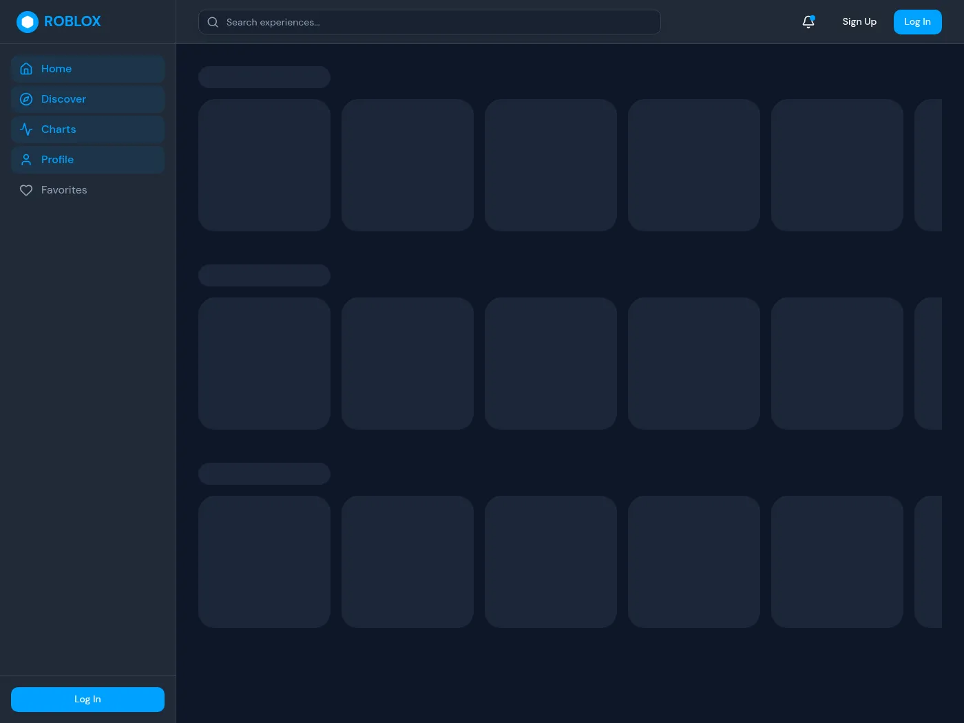 Roblox Web Clone