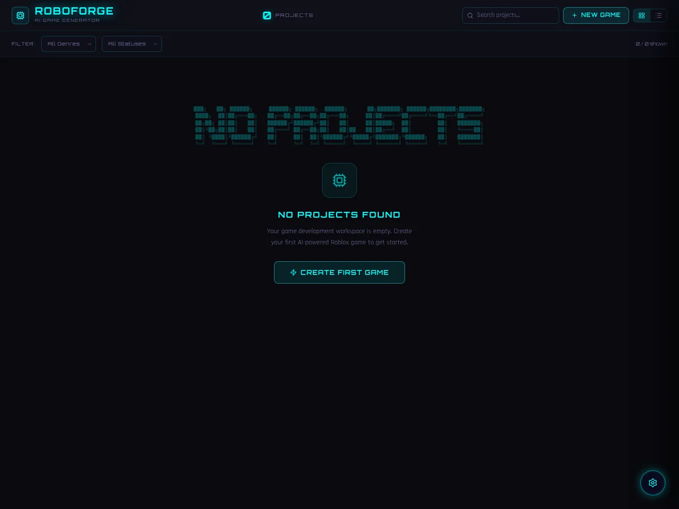 RoboForge Game Generator