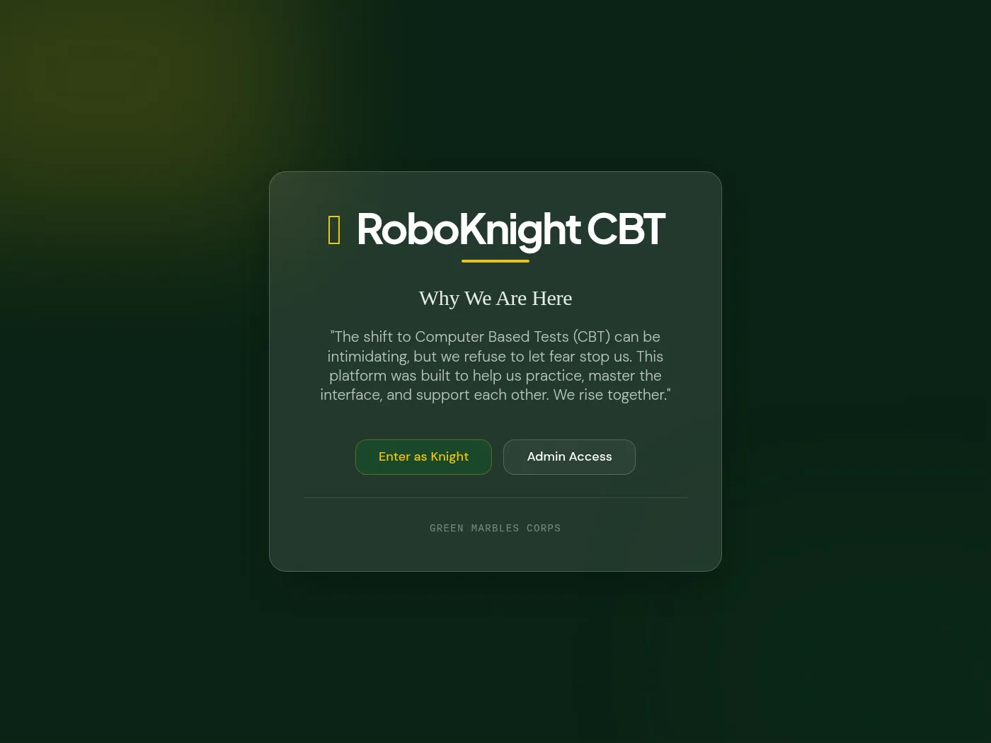 RoboKnight CBT Platform