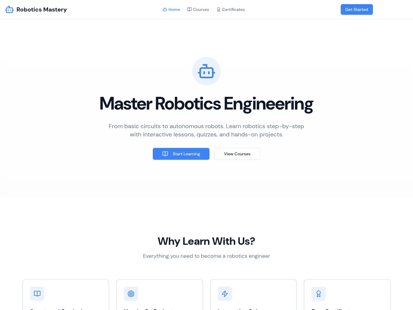 Robotics Mastery Hub
