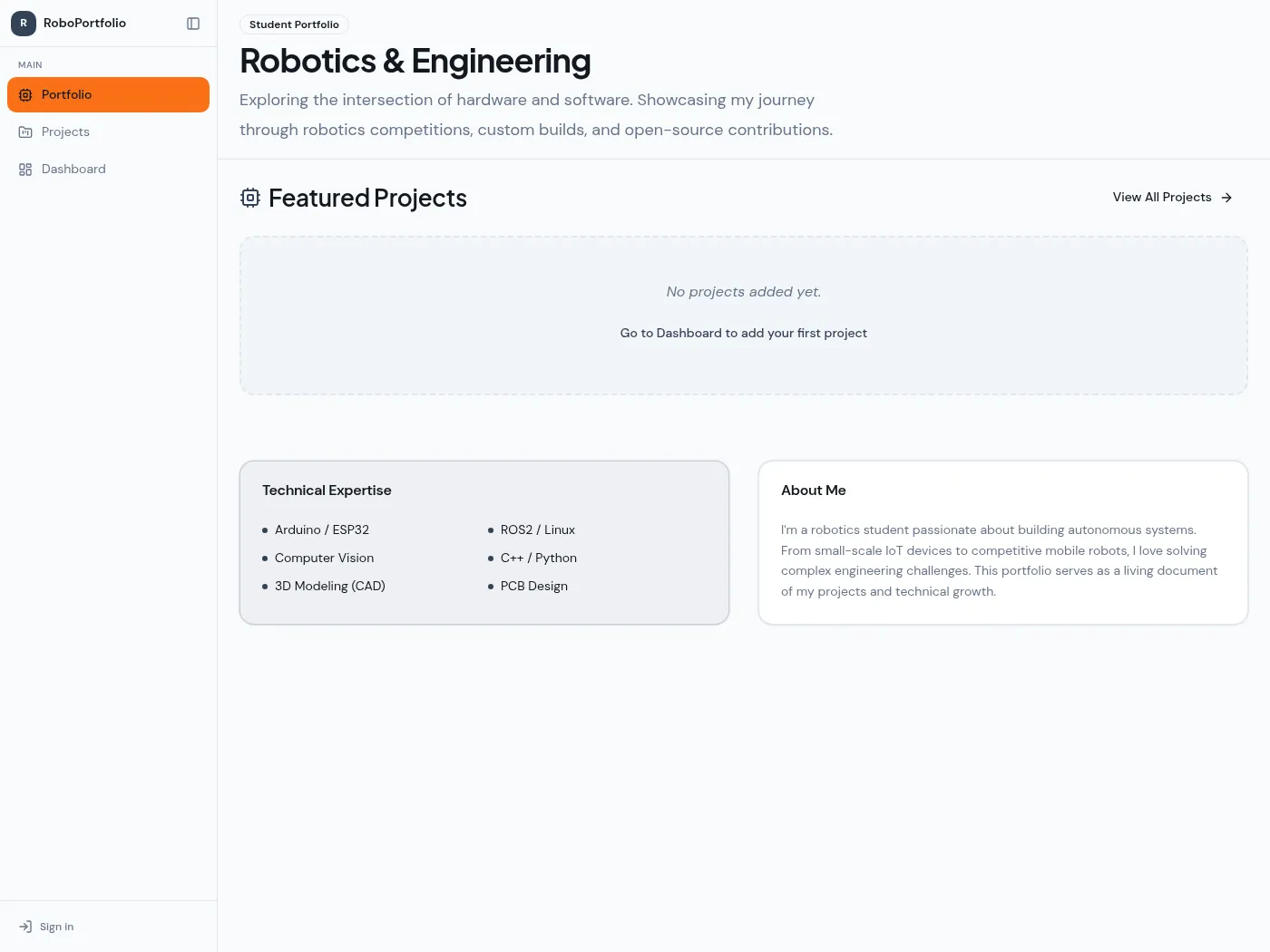 RoboPortfolio