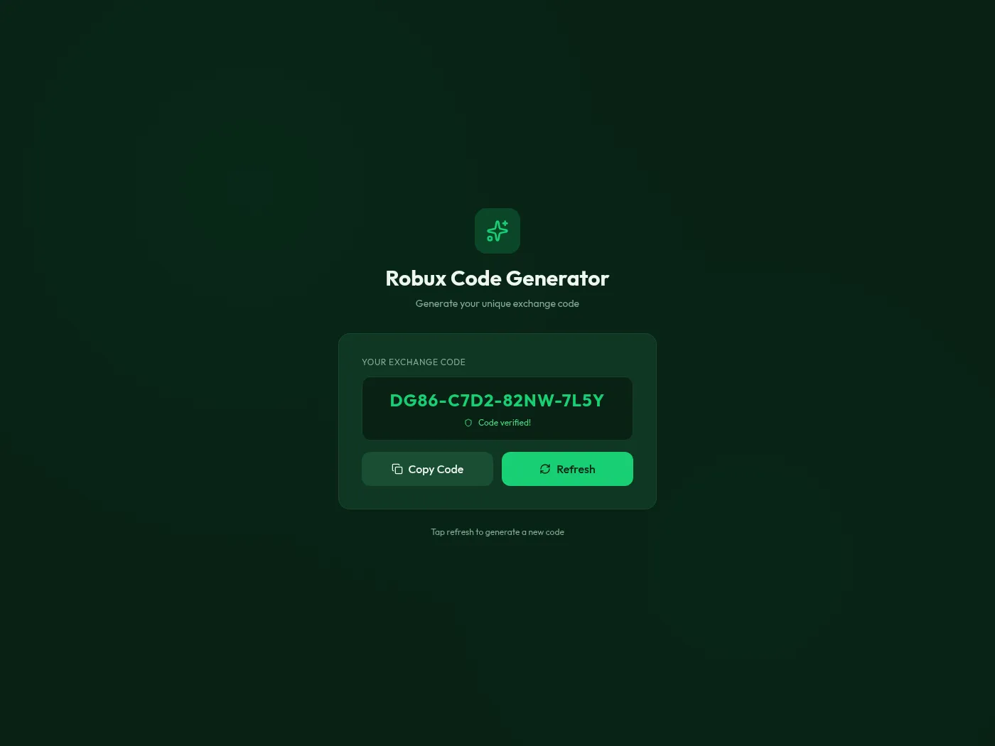 Robux Code Generator