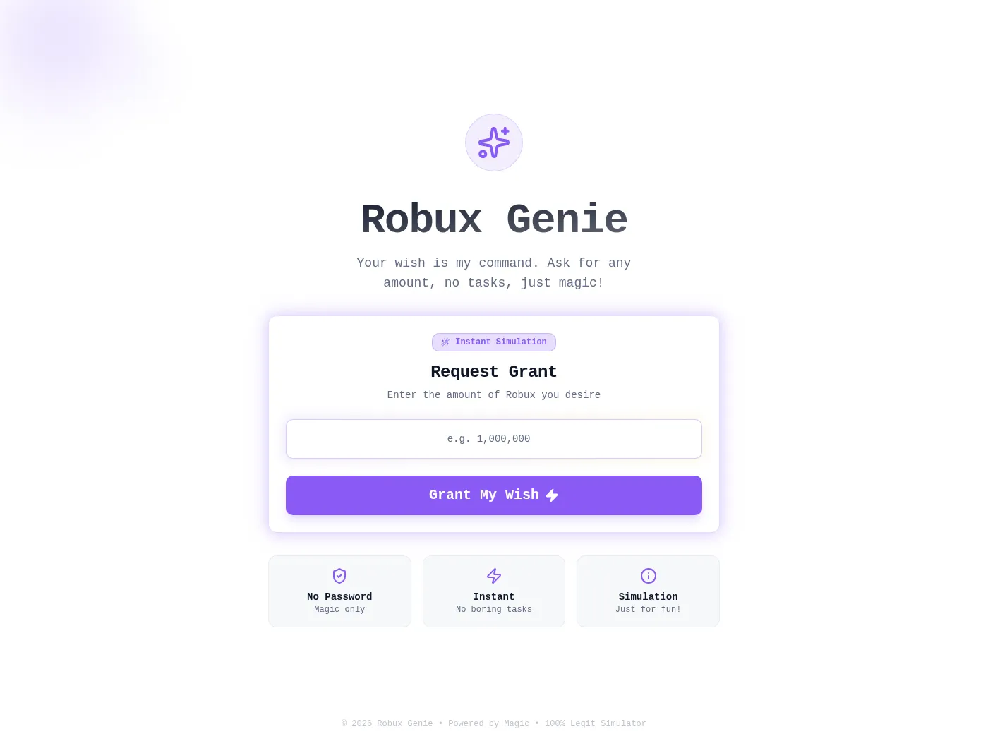 Robux Genie App