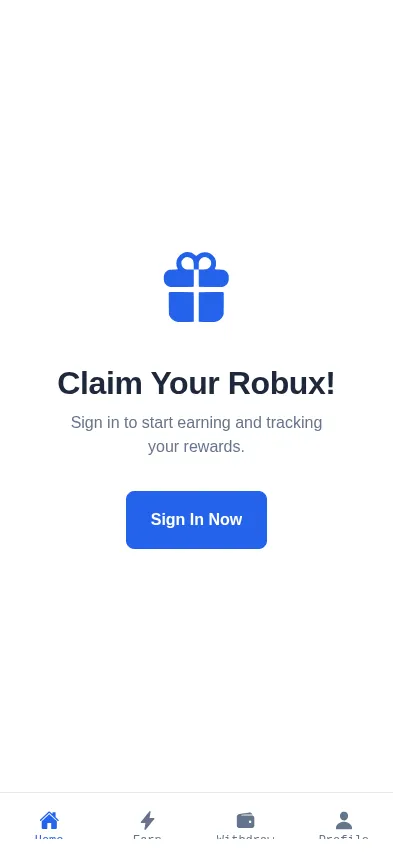 Robux Reward App