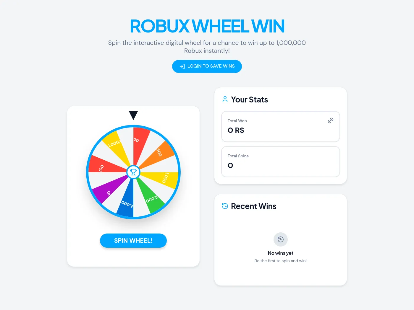 Robux Wheel Win