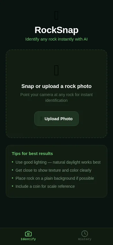 RockSnap Identifier
