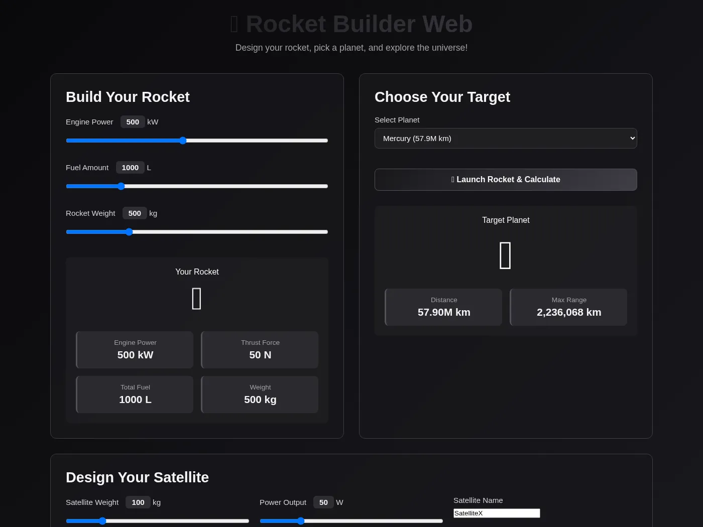 Rocket Builder Web