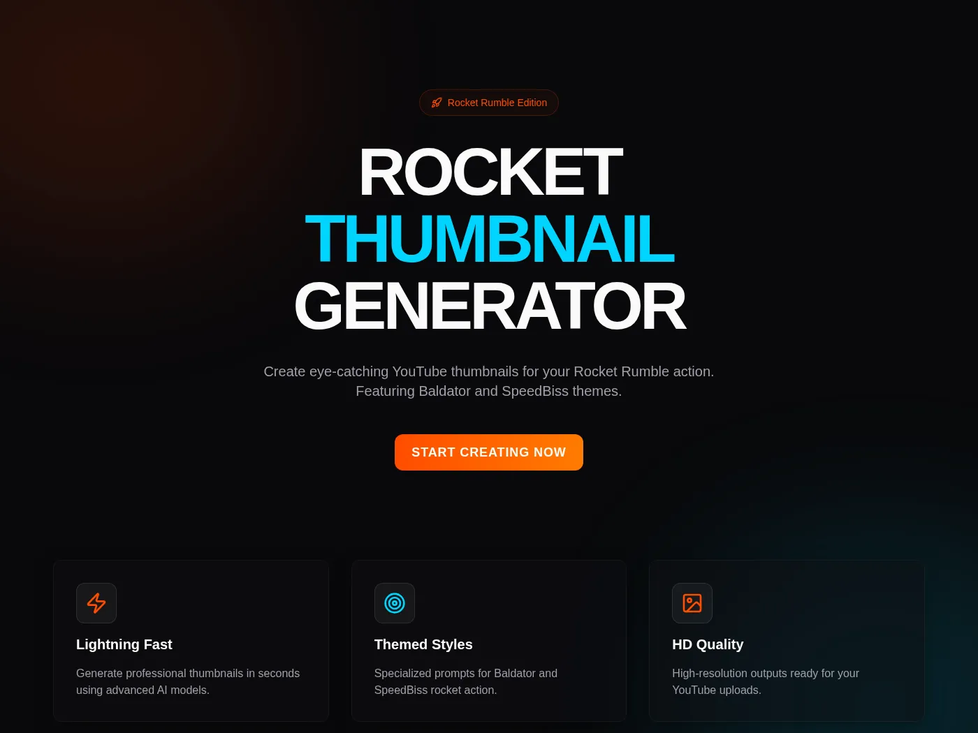 Rocket Rumble Thumbnail Maker