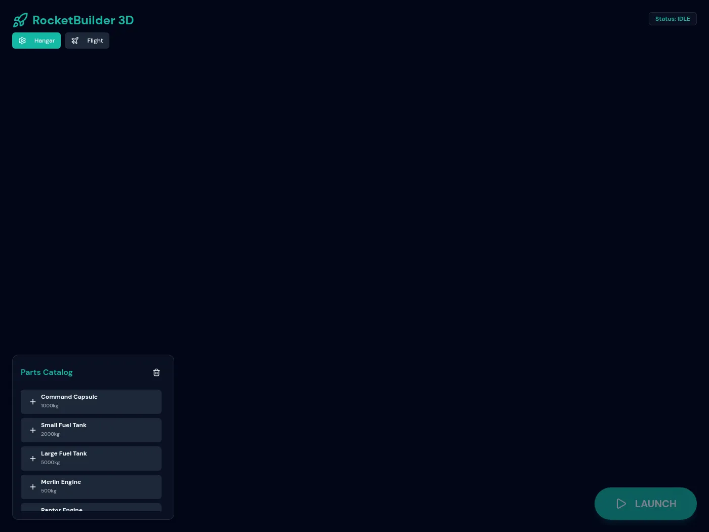 RocketBuilder 3D Simulator