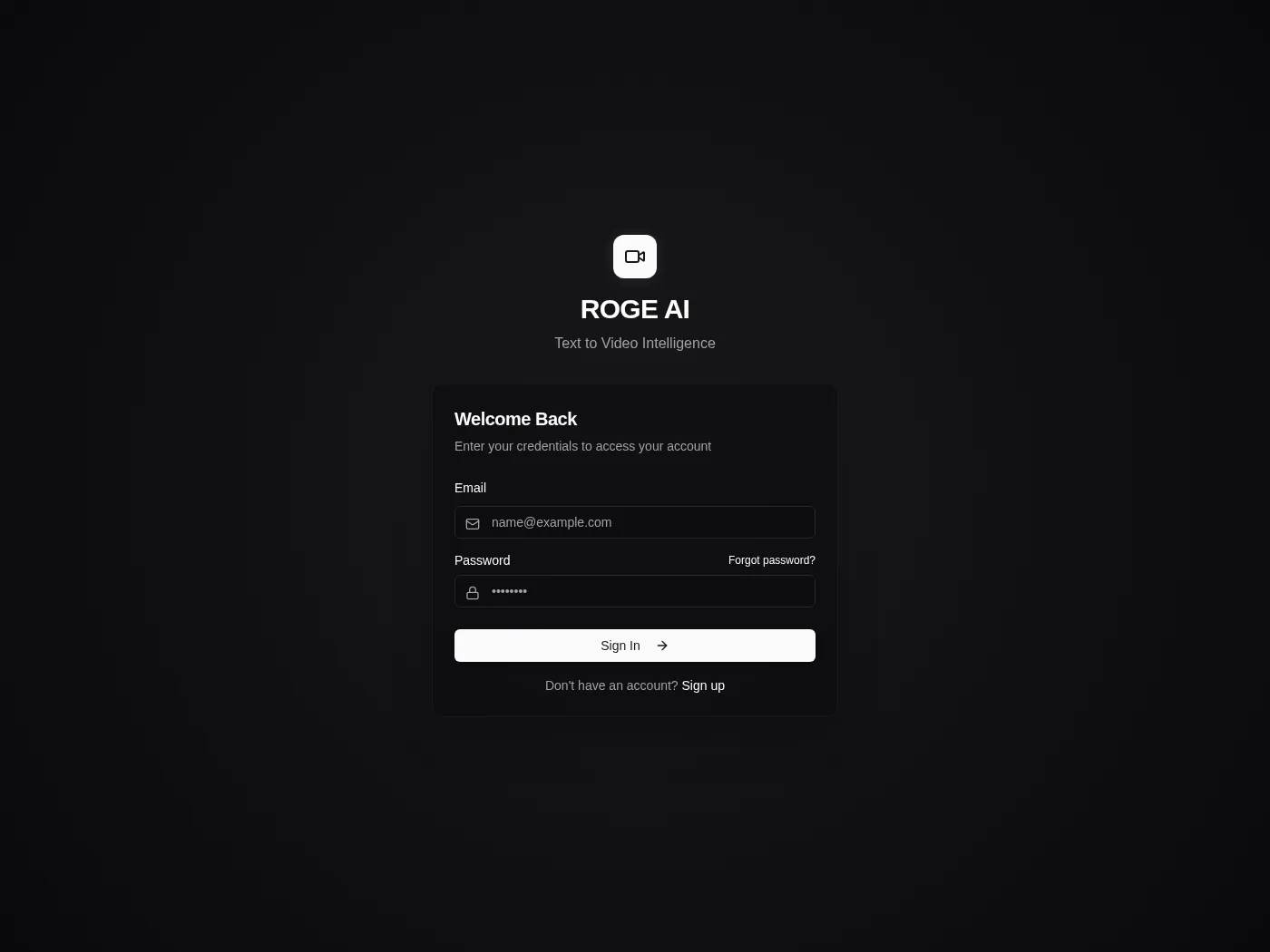 ROGE AI Video Maker