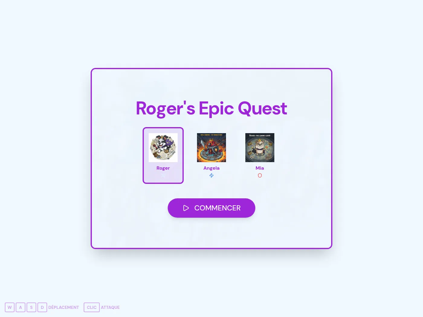 Roger's Epic Quest