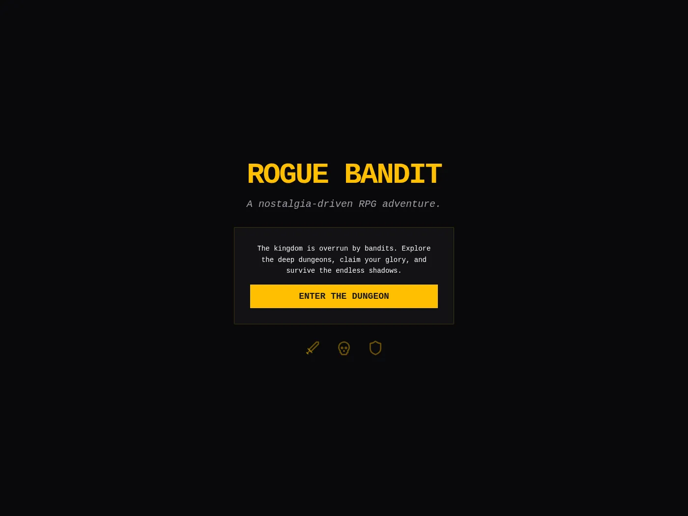 Rogue Bandit RPG
