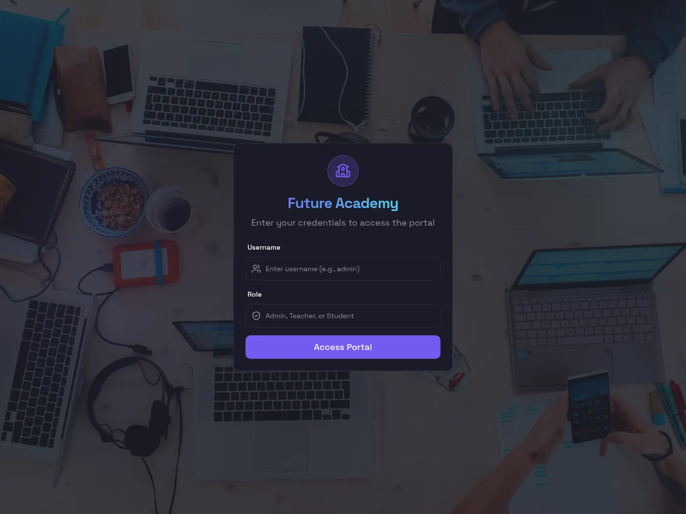 Creative Role-Based Dashboard