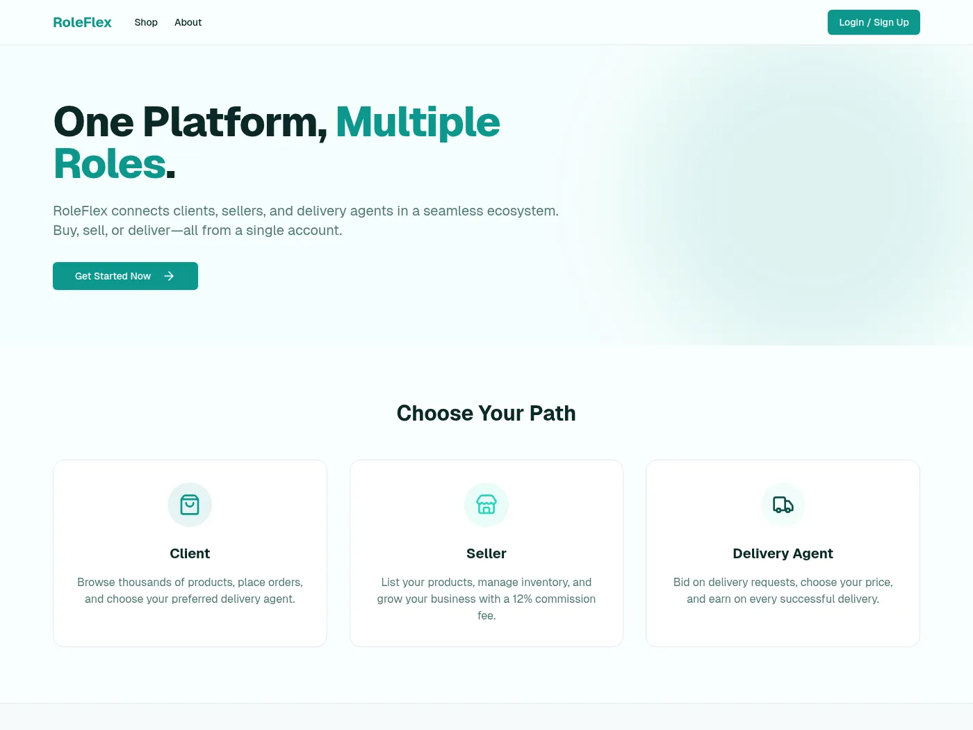 RoleFlex E-commerce Platform