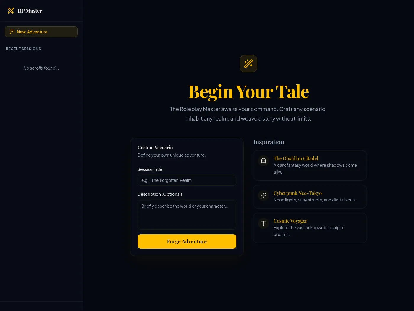 Roleplay Master Chatbot