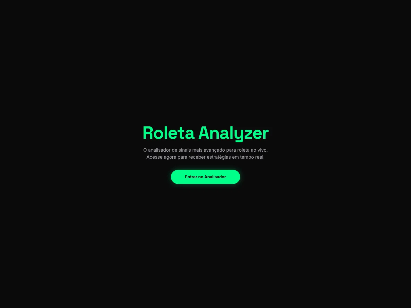 Roleta Signal Analyzer