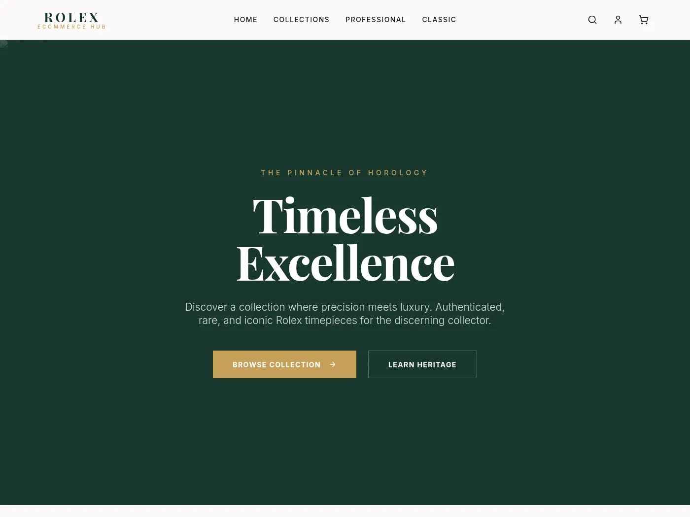 Rolex Ecommerce Hub