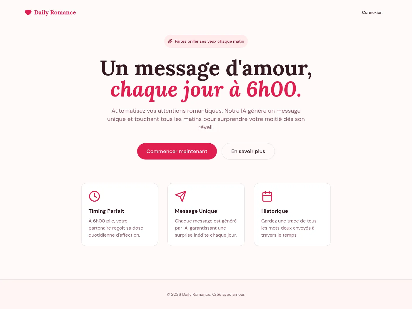 Daily Romance Message Generator