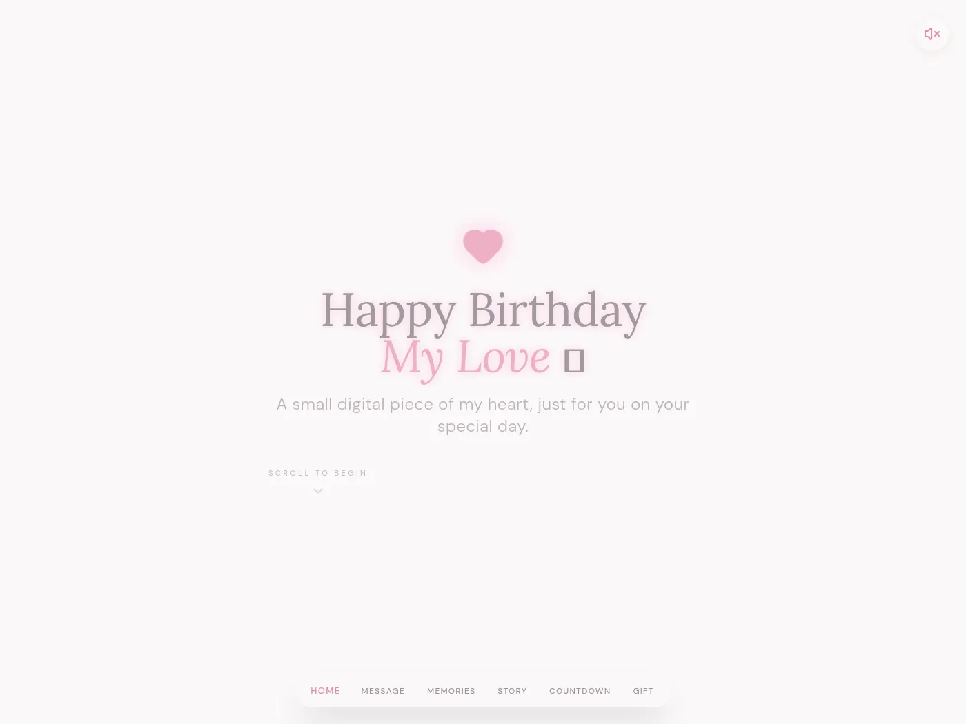 Romantic Birthday Gift Site