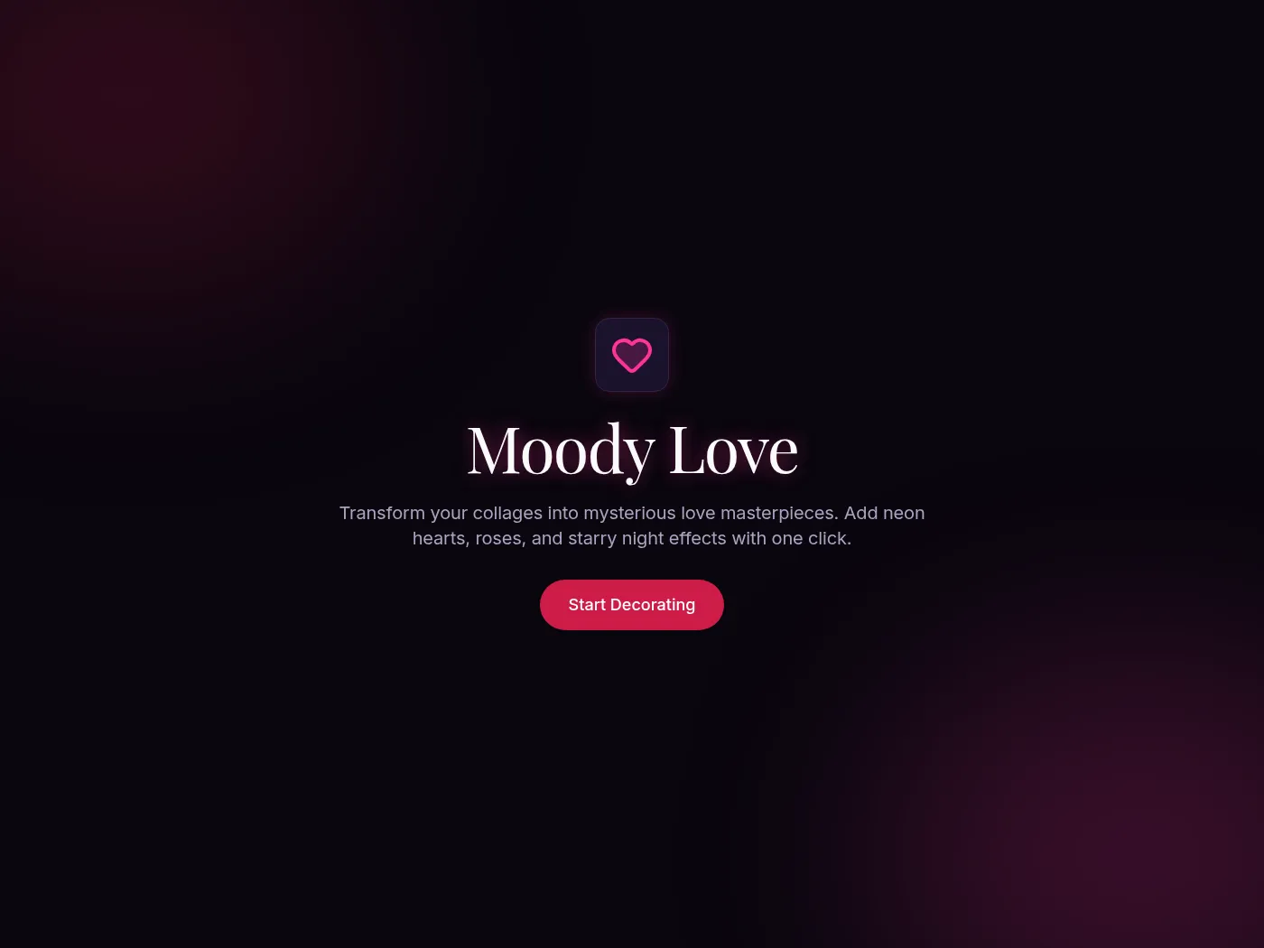 Moody Love Collage Decorator