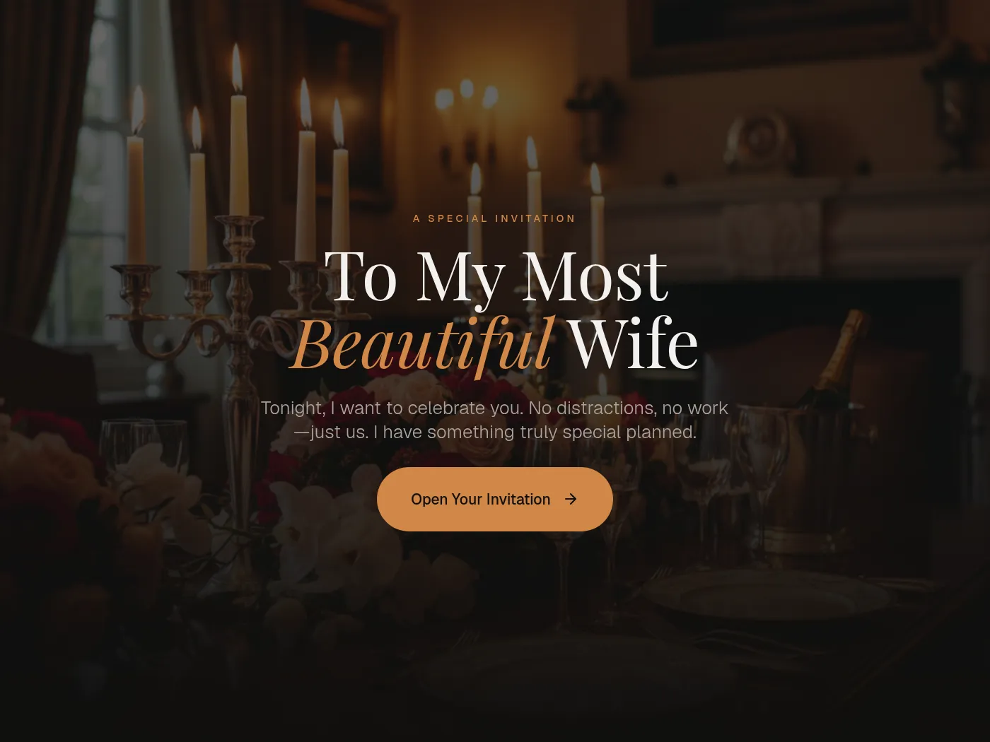 Romantic Date Night Invite