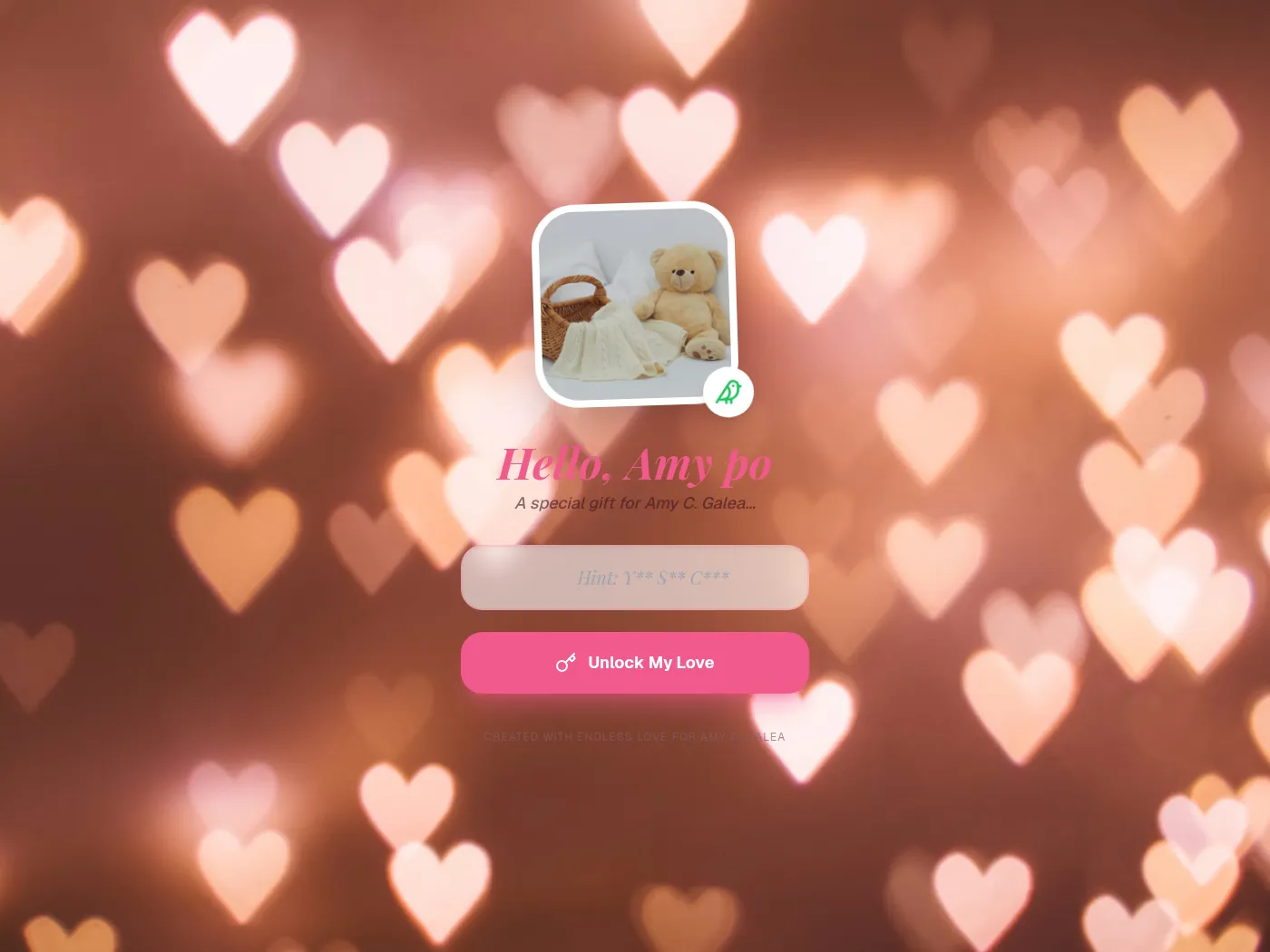 Amy's Romantic Gift Site
