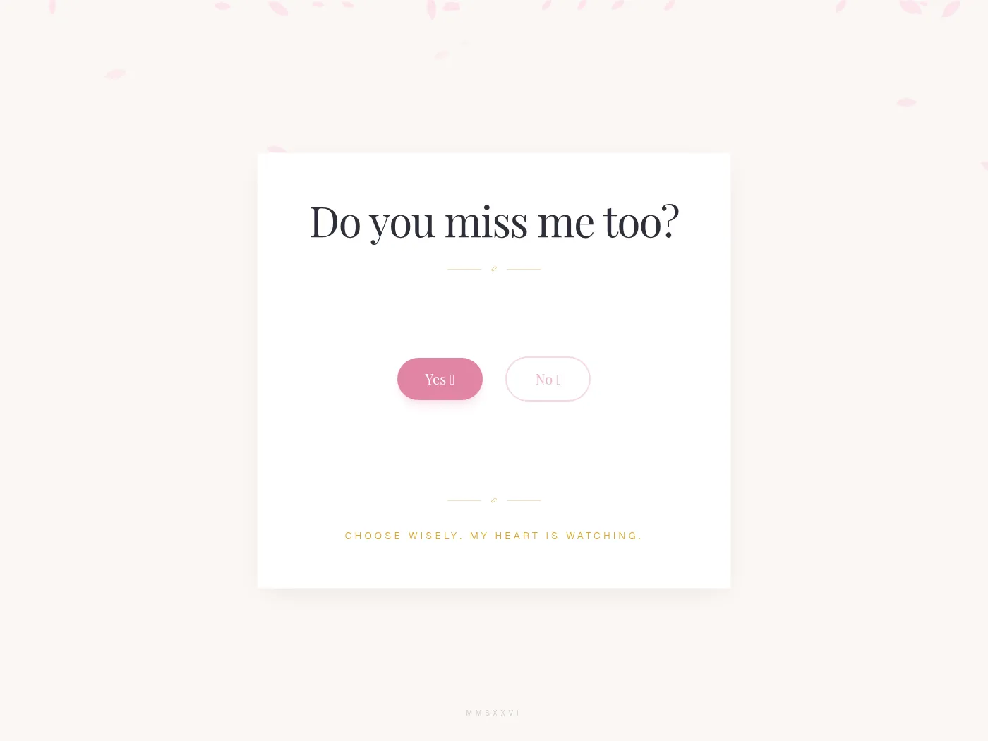 Romantic Love Letter Page