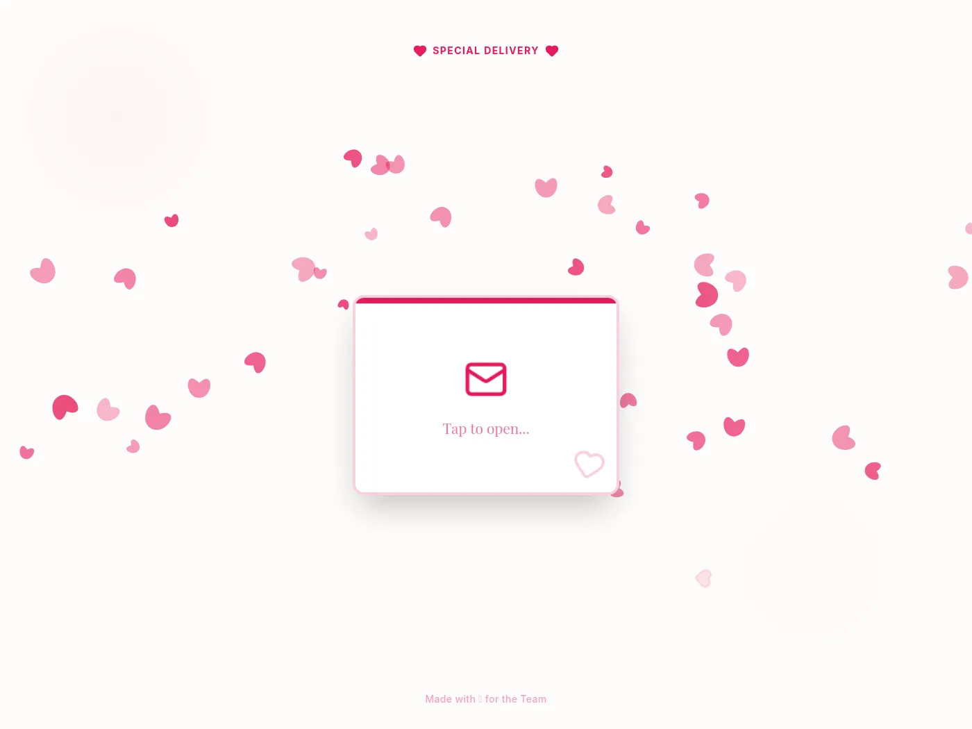 Romantic Web Love Letter