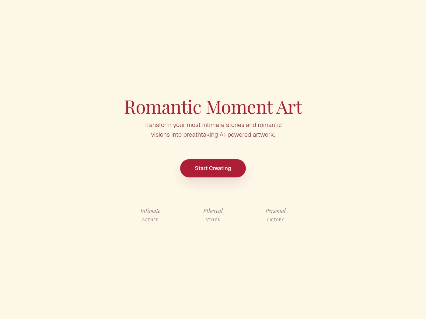 Romantic Moment Art