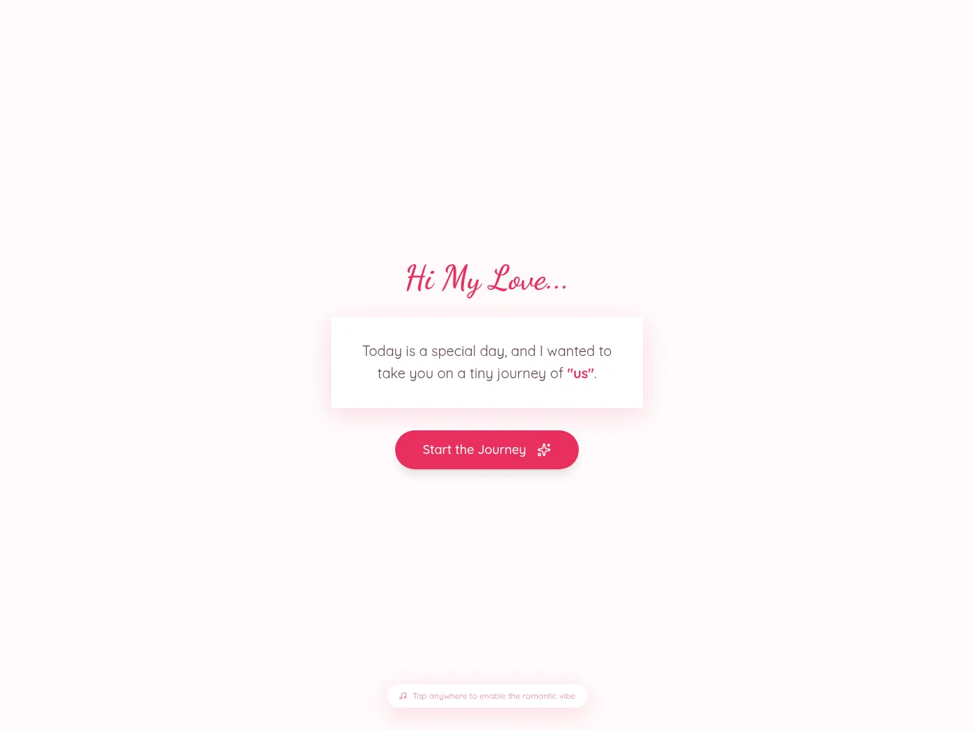 Romantic Proposal App