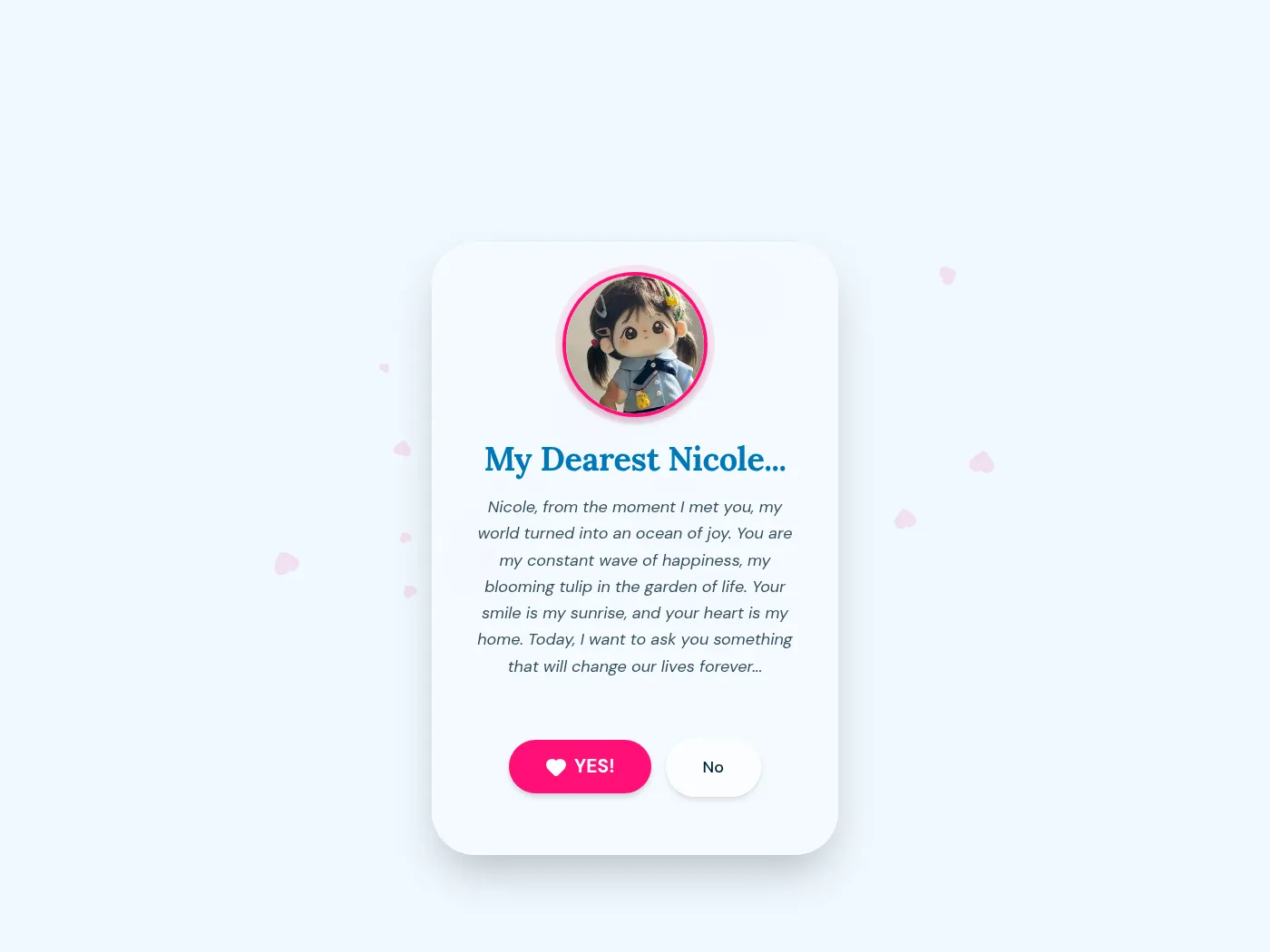 Nicole Proposal Site