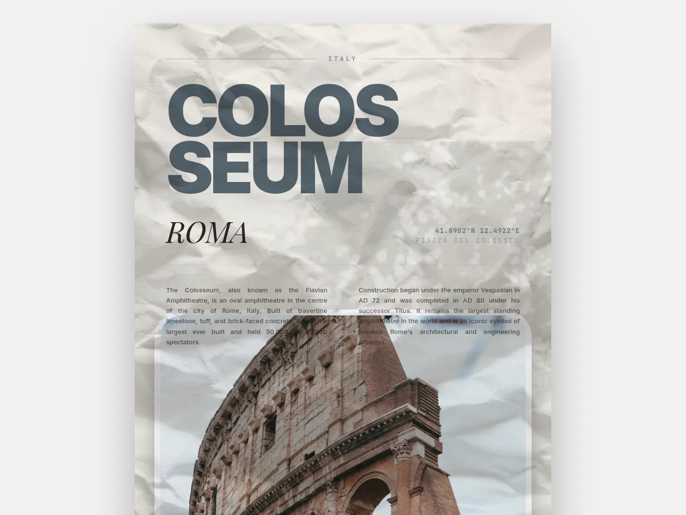 Rome Style Country Panel