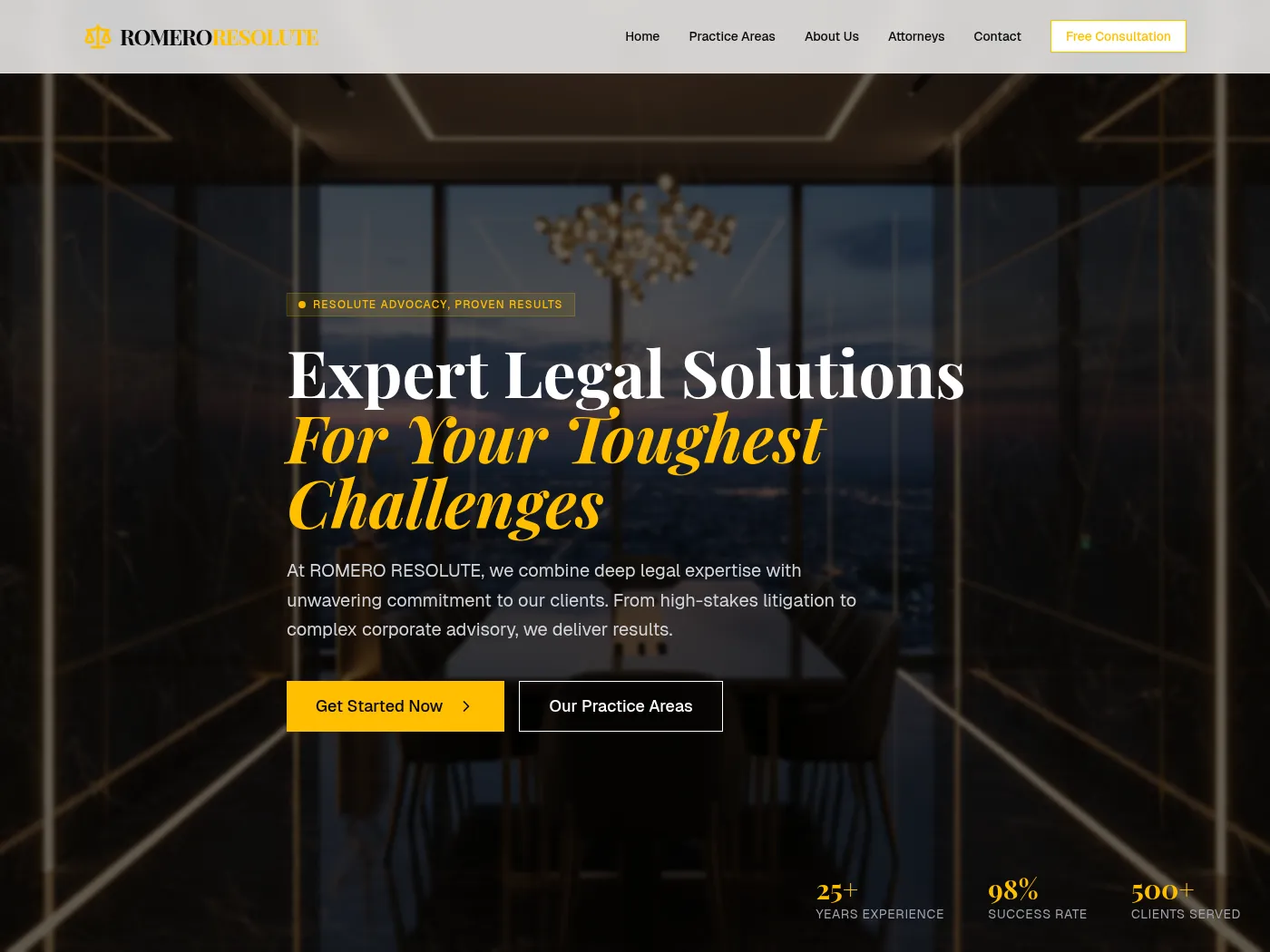 RomeroResolute Law Web