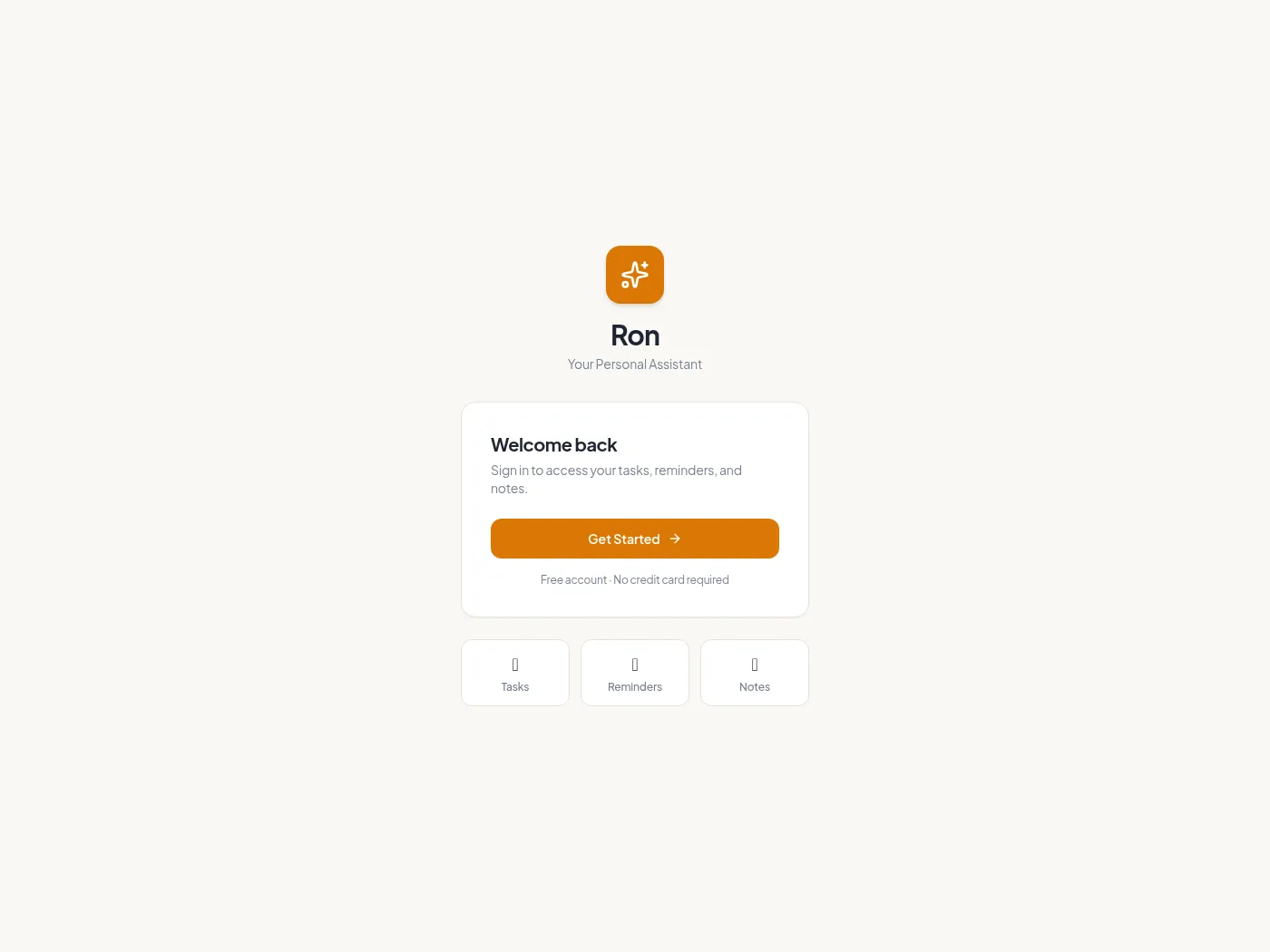 Ron Personal Assistant