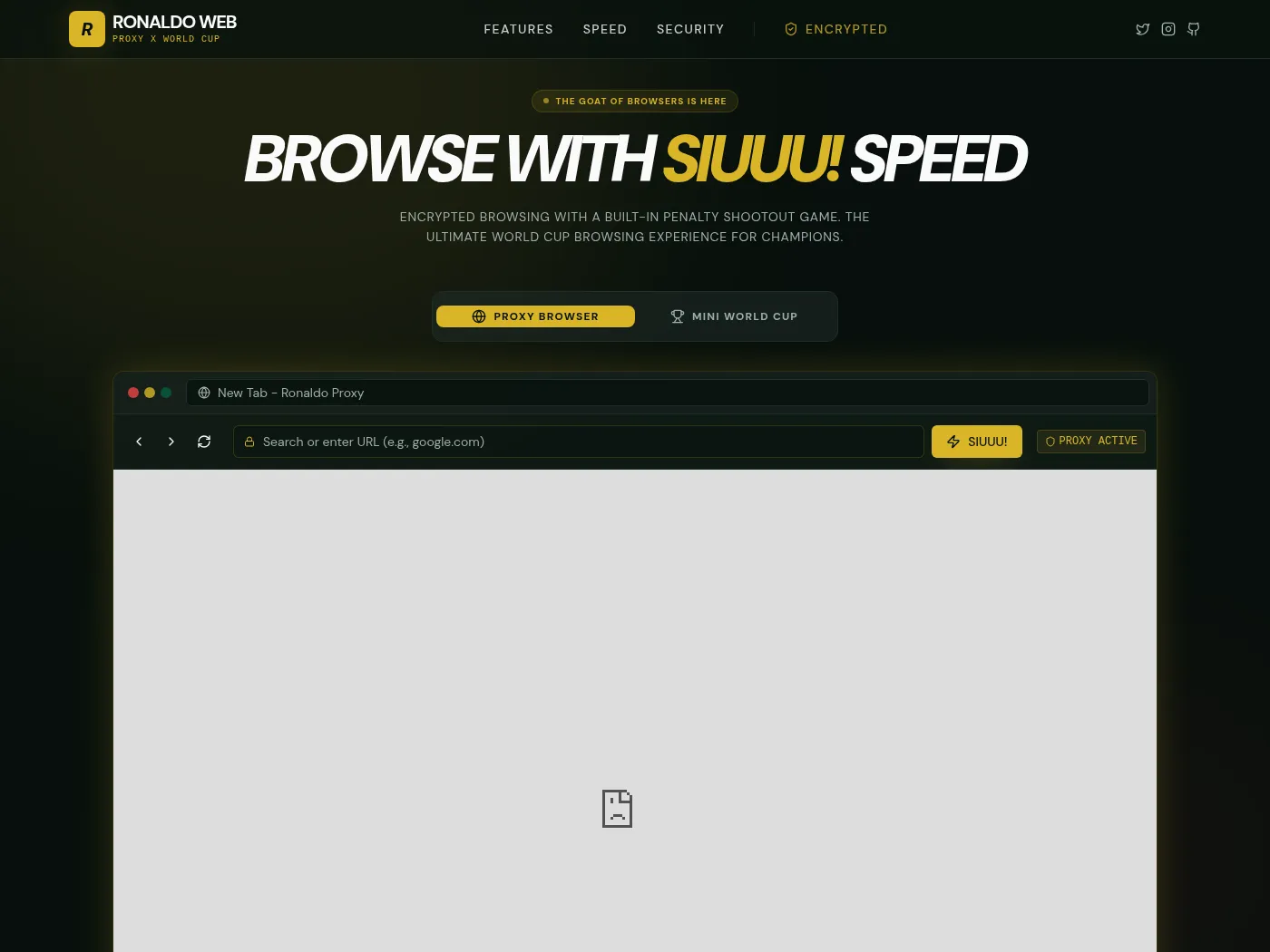 Ronaldo Web Proxy