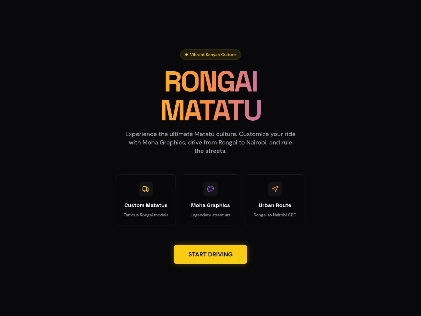 Rongai Matatu Game